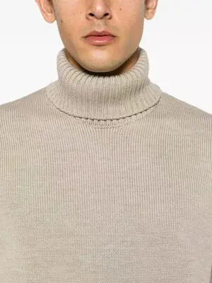 ZANONE Ribbed Knit Roll Neck Sweater
