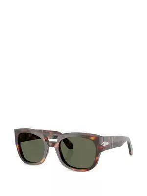 Persol Tortoiseshell-effect Rectangle-frame Sunglasses