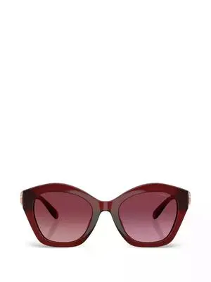 COACH Logo-plaque Cat-eye Sunglasses - Red