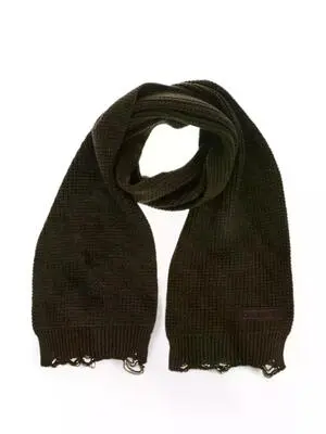 Dsquared2 Logo-patch Fringed-hem Scarf