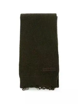 Dsquared2 Logo-patch Fringed-hem Scarf