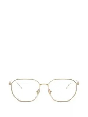 Brunello Cucinelli Geometric-frame Glasses - Gold
