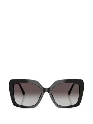 SWAROVSKI Butterfly-frame Sunglasses - Black