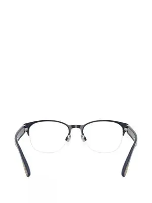 POLO RALPH LAUREN EYEWEAR Half-rim Round Frame Glasses