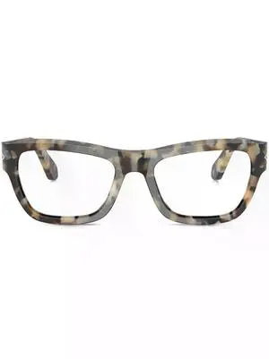 Persol Tortoiseshell-effect Square Glasses - Brown