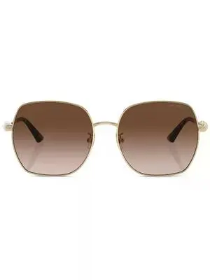 JIMMY CHOO Square-frame Sunglasses - Gold