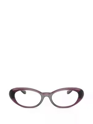 Versace Oval-frame Glasses - Purple