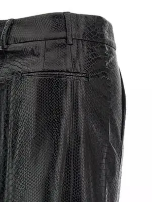 Andamane The Attico Snake-effect Midi Skirt