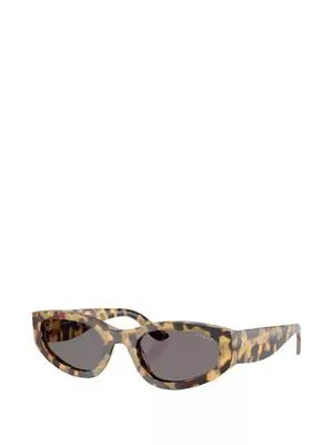 VOGUE EYEWEAR Tortoiseshell-effect Geometric-frame Sunglasses