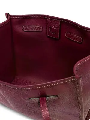 GIANNI CHIARINI Marcella Grained Leather Tote Bag - Red