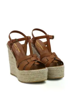 Saint Laurent Tribute Leather Espadrilles