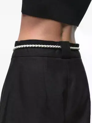 CAYET Embellished Rope Belt - Black