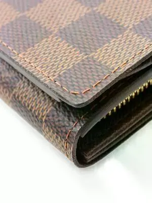 LOUIS VUITTON 2006 Damier Ebene Tresor Wallet
