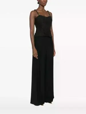 Balmain Sleeveless Tweed Chain-link Strap Top