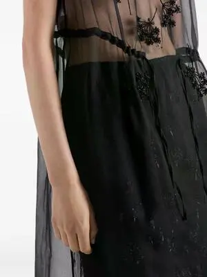 Prada Embroidered Silk Cigaline Dress