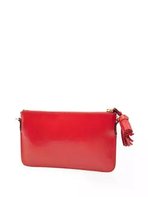 Burberry Patent Leather Crossbody Bag With Tassel Detail