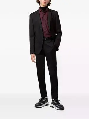 Hugo Notch-lapel Two-button Jacket - Black