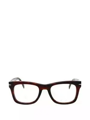 DB EYEWEAR BY DAVID BECKHAM Square Frame Full Rim Eyeglasses - Brown