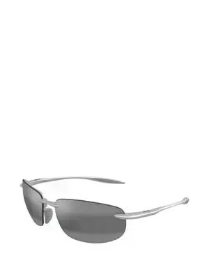 Maui Jim Ho'okipa Ultra Rimless Sunglasses - Silver
