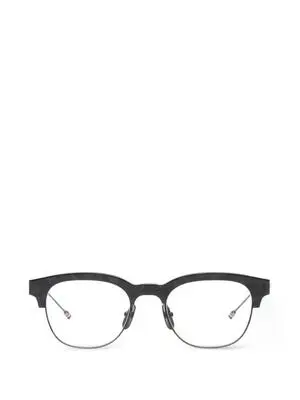 Thom Browne Oval-frame Glasses - Black