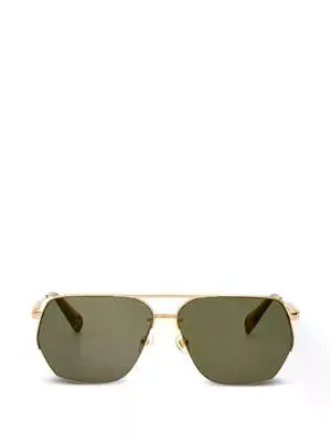 Jacquemus Geometric-frame Sunglasses - Gold