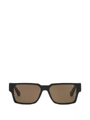 Philipp Plein Logo-plaque Rectangle-frame Sunglasses - Black