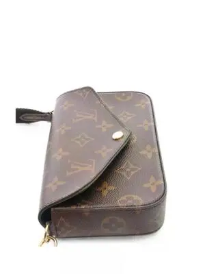 LOUIS VUITTON 2010s Monogram Félicie Pochette Shoulder Bag - Brown