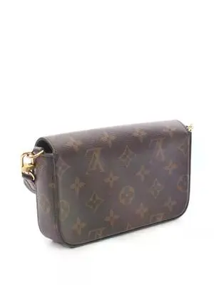 LOUIS VUITTON Monogram Félicie Pochette Shoulder Bag - Brown