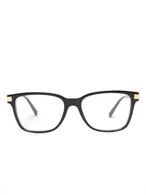 Versace La Greca Square-frame Glasses - Black