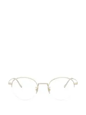 Giorgio Armani Round-frame Glasses - Gold