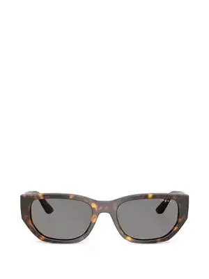 VOGUE EYEWEAR Tortoiseshell-effect Rectangle-frame Sunglasses - Brown