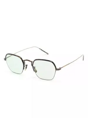 Oliver Spencer Square-frame Glasses - Brown