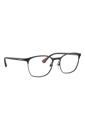 Emporio Armani Rectangle-frame Glasses - Black