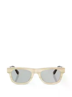 Brunello Cucinelli Panama Square-frame Sunglasses - Neutrals