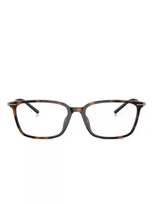 Moncler Rectangle-frame Glasses - Brown