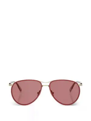Brunello Cucinelli Apheleion Pilot-frame Sunglasses - Gold