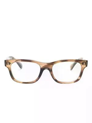 Oliver Spencer Rosson Tortoiseshell-effect Glasses - Brown