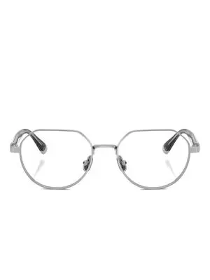 Brunello Cucinelli Geometric-frame Glasses - Silver