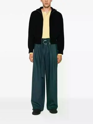 Extreme Cashmere Xtra Cute Zip-up Knitted Cardigan
