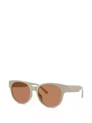 COACH Quilted-effect Cat-eye Sunglasses - Neutrals