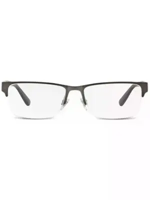 POLO RALPH LAUREN EYEWEAR Rectangle-frame Glasses - Grey