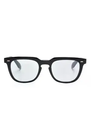 Oliver Spencer Afton Square-frame Glasses - Black