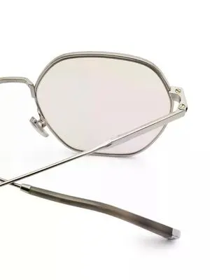 Brunello Cucinelli Intarsia Rays Sunglasses - Neutrals