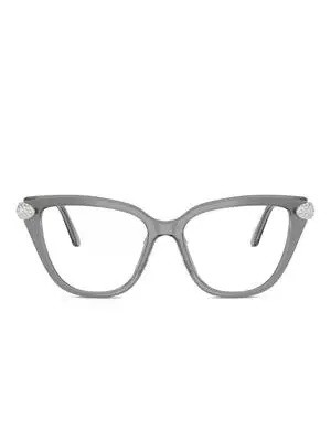 SWAROVSKI Crystal-embellished Cat-eye Glasses - Grey