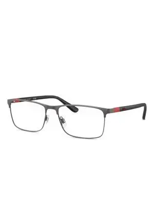 POLO RALPH LAUREN EYEWEAR Rectangle-frame Glasses - Grey