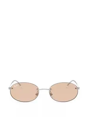 Ray-ban Tone Oval Frame Rimless Sunglasses