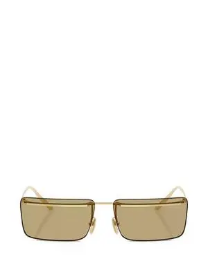 Prada Rectangle-frame Sunglasses - Gold