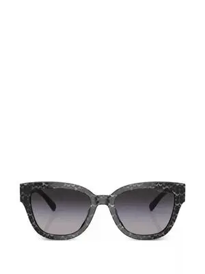 COACH Monogram-print Square-frame Sunglasses - Grey