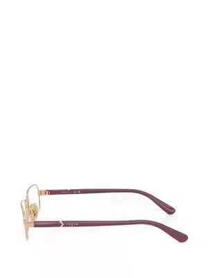 VOGUE EYEWEAR Rectangle Metal Glasses