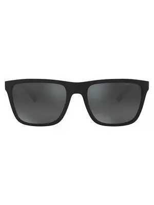 Armani Exchange Logo-engraved Sunglasses - Black